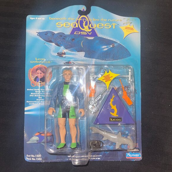 playmates | Toys | Seaquest Dsv Lucas Wolenczak Action Figure Shark ...